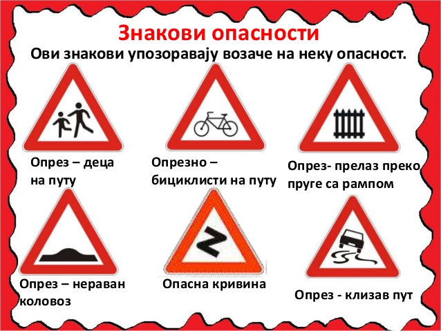 Саобраћајни знаци | Зелена учионица